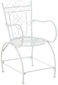 Kovová židle Sheela s područkami (SET 2 ks) - Bílá