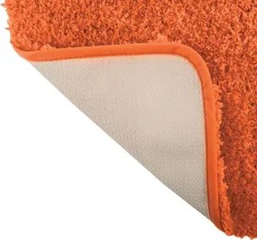 MSV Koupelnová předložka MICROFIBER oranžová / mikrovlákno / protisklu