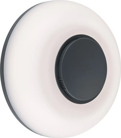 P 94955 LED venkovní nástěnné svítidlo Aureva IP65 kruhové 220mm 2200 - 4000K 20,5W 230V antracit/bílá polykarbonát - PAULMANN