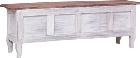 TV stolek 120 x 30 x 40 cm bílý masivní recyklované dřevo 283902