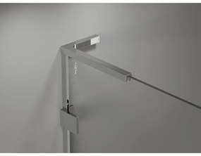 Mexen Lunar-F L skládací sprchový kout pravý 100 x 80 cm, 8mm čiré sklo, chromový profil, 836L-100-080-01-00-P