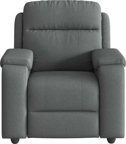 Masážní křeslo s polohovacím mechanismem, tmavě šedé, látkové 3303547