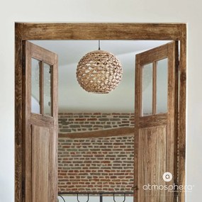 Závěsná lampa SAND se stínidlem z hyacintu, Ø 38 cm
