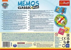 Trefl - Pexeso ClassicPlus - Tlapková patrola 3v1 / 20 minut / 2-4 hrá