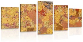 5-dílný obraz abstrakce ve stylu G. Klimta Varianta: 100x50