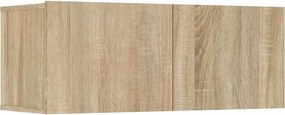 TV skříňky 4 ks dub sonoma 80 x 30 x 30 cm kompozitní dřevo 3114184