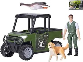 Auto Revenant terénní set s lovcem a zvířaty / Sada hraček / 14 cm / p
