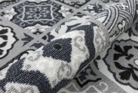 Protiskluzový běhoun Patchwork - šedý