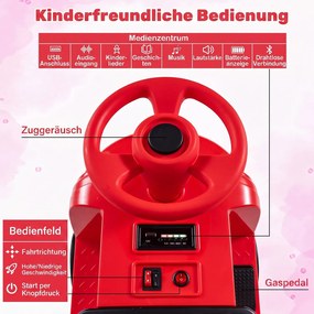 Costway Dětské elektrické auto 12 V dětské elektrické auto s 2 sedadly a 2