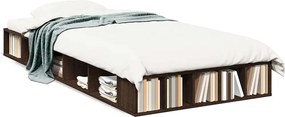 Rám postele hnědý dub 90 x 190 cm kompozitní dřevo 3280530