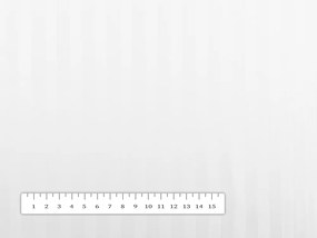 Biante Damaškový běhoun na stůl Atlas Gradl DM-010 Bílý - proužky 1 cm 20x120 cm
