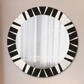 Kulaté dekorativní zrcadlo Geometrie abstrakce fi 60 cm