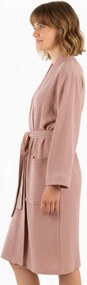 Mušelínový župan Dacca Natur 12 24 1613 unisex - M