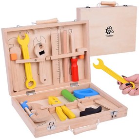 JOKO Dřevěný kufřík s nářadím pro děti Toolbox