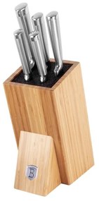BERLINGERHAUS Sada nožů nerez v dřevěném bloku 6 ks BH-2805