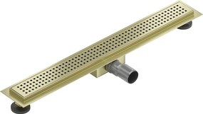 Mexen Flat M08 lineární odtok 70 cm, zlatý kartáčovaný - 1A25070-15
