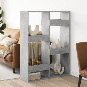 Dělicí stěna betonově šedá 100 x 33 x 135 cm kompozitní dřevo 3309558