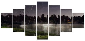Obraz - Deštivý večer (210x100 cm)