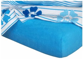 DADKA Froté prostěradlo denim Rozměr 90x200x25