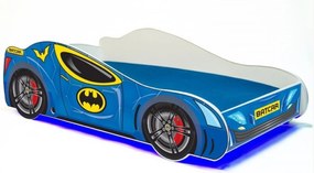 ADRK Furniture Postel s matracem a LED osvětlením BATCAR 160x80 CH-BAT-CAR-160+L-S006