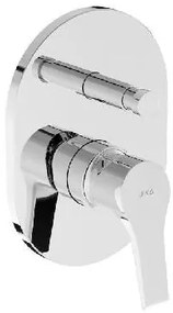 Jika Cube - Baterie pod omítku pro 2 spotřebiče, s tělesem, chrom H3211W60040001