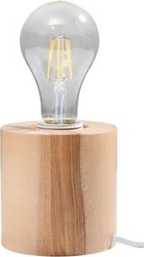 Stolní lampa SOLLUX Salgado E27 1x60W bez zdroje přírodní dřevo SL.0674