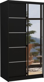 ADRK Furniture Posuvná skříň se zrcadlem ORLANDO 100 ADRK-SW-ORL-B-100