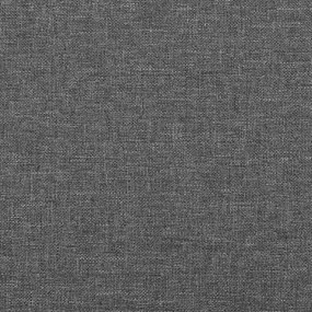 vidaXL Rám postele s čelem 90x200 cm textil [3125350] Barva: Tmavě šedá