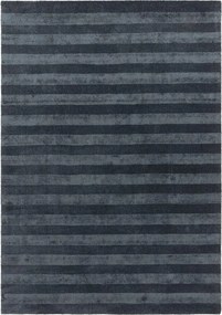 Tmavě modrý ručně tkaný koberec z recyklovaných vláken 160x230 cm Connor – MADE