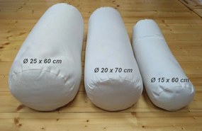 S radostí - vlastní výroba Pohankový válec - bolster na jógu a relax - béžový Velikost: ∅ 15 x délka 60 cm