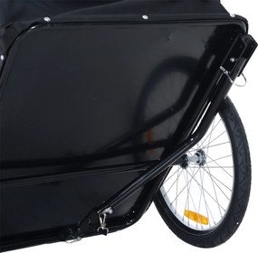 HOMCOM Ruční vozík s nosností 40 kg, skládací, bílo-černý, ocel a Oxford, 140x77x65cm, pro zahradu a dopravu