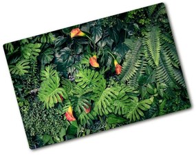 Wallmuralia Deska na krájení skleněná Egoztická džungle 80x52 cm