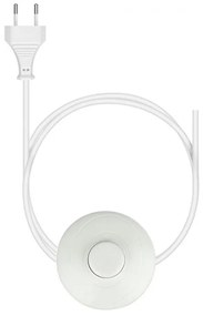Stojací lampa ve tvaru bílého dřevěného majáku – 23x23x140 cm