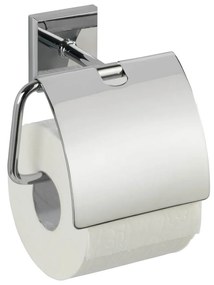 WENKO Držák WC papíru BEZ VRTÁNÍ PowerLoc LACENO kovově lesklý 14x15x8 cm