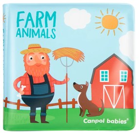 CANPOL BABIES Knížka měkká pískací Farm Animals