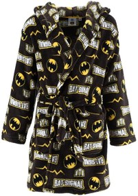 Dětský / chlapecký coral fleece župan s kapucí Batman, EU 104 Hnědá