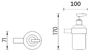 Nimco Dávkovač tekutého mýdla, pumpička plast BR 11031C-26