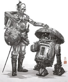 Komar Plakát Star Wars Vision Samurai Droids 50 x 70 cm