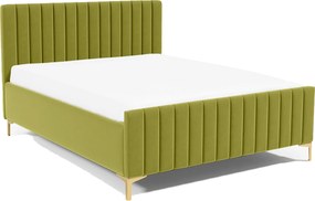 Eka Čalouněná postel SUTRA+ 140x200 cm Barva látky Trinity: Zelená (Trinity 2312), Úložný prostor: Bez úložného prostoru
