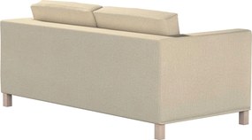 Potah na pohovku IKEA  Karlanda rozkládací, krátký barva béžová látka pletený vzor