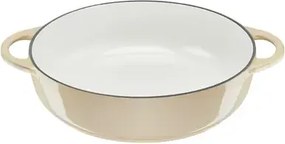 Tefal LOV béžová / Servírovací pánev / 28 cm / litina / 3,8 l / s víke