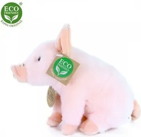 RAPPA Plyšové prase 18 cm / ECO-FRIENDLY / od 0 měsíců