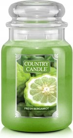 Fresh Bergamot – Country Candle – velká vonná svíčka se dvěma knoty