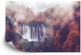 Fototapeta Podzimní Vodopád Omyvatelný vlies 360x240