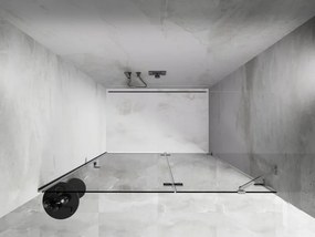 Mexen Lunar sprchové dveře pravé otevírací 130 cm, transparentní, chrom - 834-130-000-01-00-P