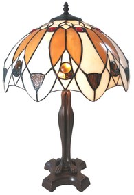 Stolní lampa Tiffany Avelline – Ø 41*57 cm E27/max 2*60W