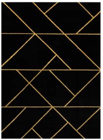 Hans Home | Kusový koberec Emerald geometric 1012 black and gold - 140x190