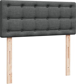 Box spring postel s matrací tmavě šedá 120x200 cm textil 3285870