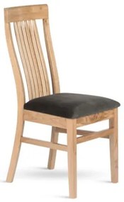 Stima Dřevěná židle TAKUNA čalouněný sedák Moření Stima Buk GALERIE - čalounění Stima 2024 LÁTKY VELVET