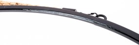 Závěsné zrcadlo v kovovém rámu, průměr 37 cm